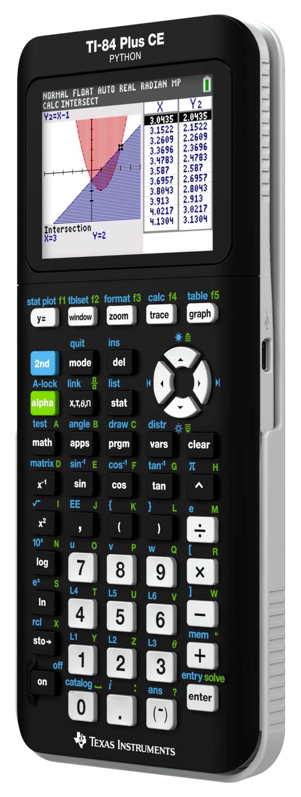 Texas Instruments TI-84 Plus CE Color Graphing Calculator, Black 7.5 Inch