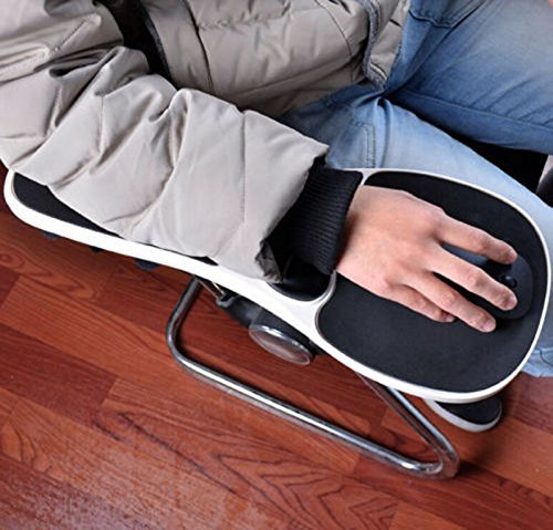 SKYZONAL Ergonomic Adjustable Armrest Wrist Rest-Only Adjustable for Chair (Extra Long Zip Ties Included)