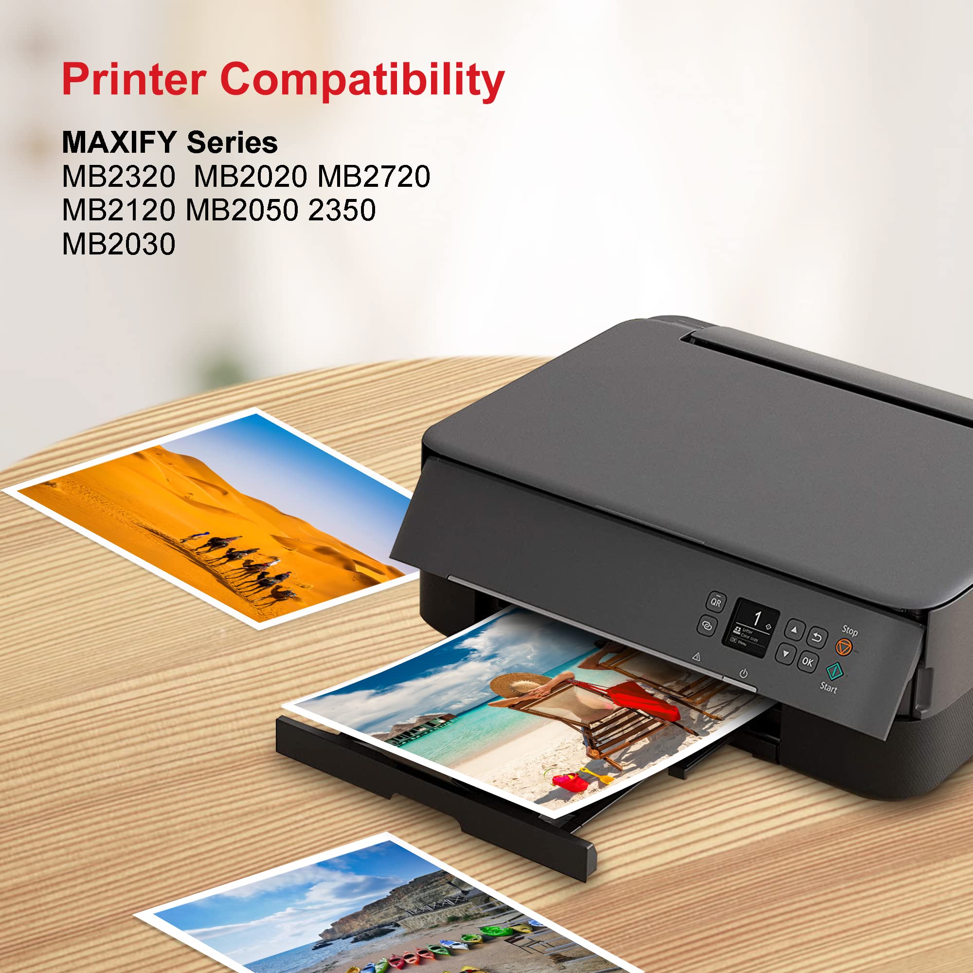 1200XL Ink Cartridges Replacement for Canon 1200XL PGI-1200XL Compatible with MAXIFY MB2720 MB2320 MB2020 MB2120 MB2050 MB2350 Printer (Black, Cyan, Magenta, Yellow, 5-Pack)