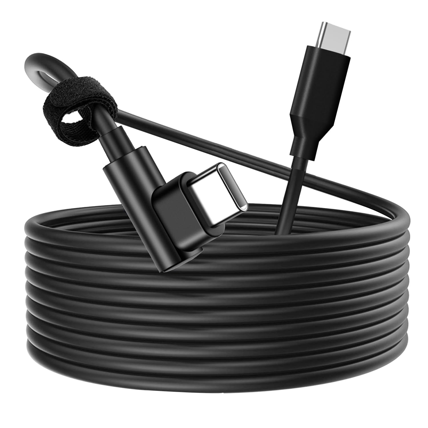 USB C to USB C Charger Cable 60W 16FT PD Type C Charger Cord Right Angle Fast Charging USBC to USBC Cable for iPhone 15 Pro Max Plus Samsung S23 S22 S21 S21+ S20 FE Note 20 iPad Pro Air Mini MacBook