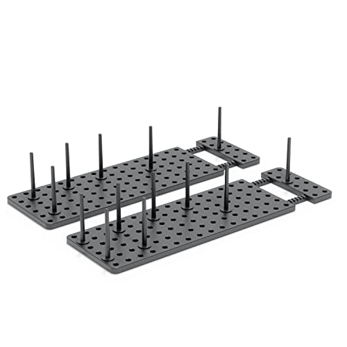 Umbra Peggy Kitchen Cupboard, Shelf and Drawer Organizer Tray - Adjustable Storage System For Food Containers, Cookware, Serveware, Utensils and More (Set of 2)