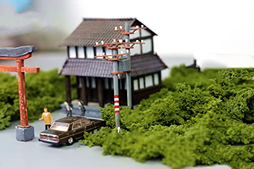 Tree Powder Model Green Plant Tufted for DIY Miniature Lowland Shrub Bushy Tuft Architecture Building Model Railway Fairy Garden Diorama Scenery