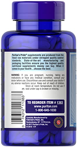 Puritans Pride Vitamin B-12 1000 Mcg Timed Release Caplets, 250 Count