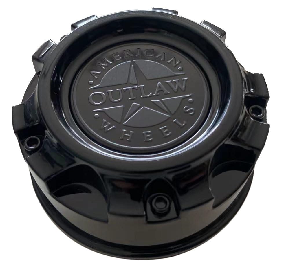 4PCS Wheel Center HUB Cap Cover Gloss Black Cap American Outlaw 893 CAP1016 80846