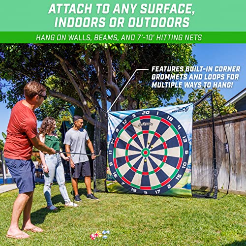 GoSports Chip N' Stick Golf Games with Chip N' Stick Golf Balls - Giant Size Targets with Chipping Mat - Choose Classic or Darts