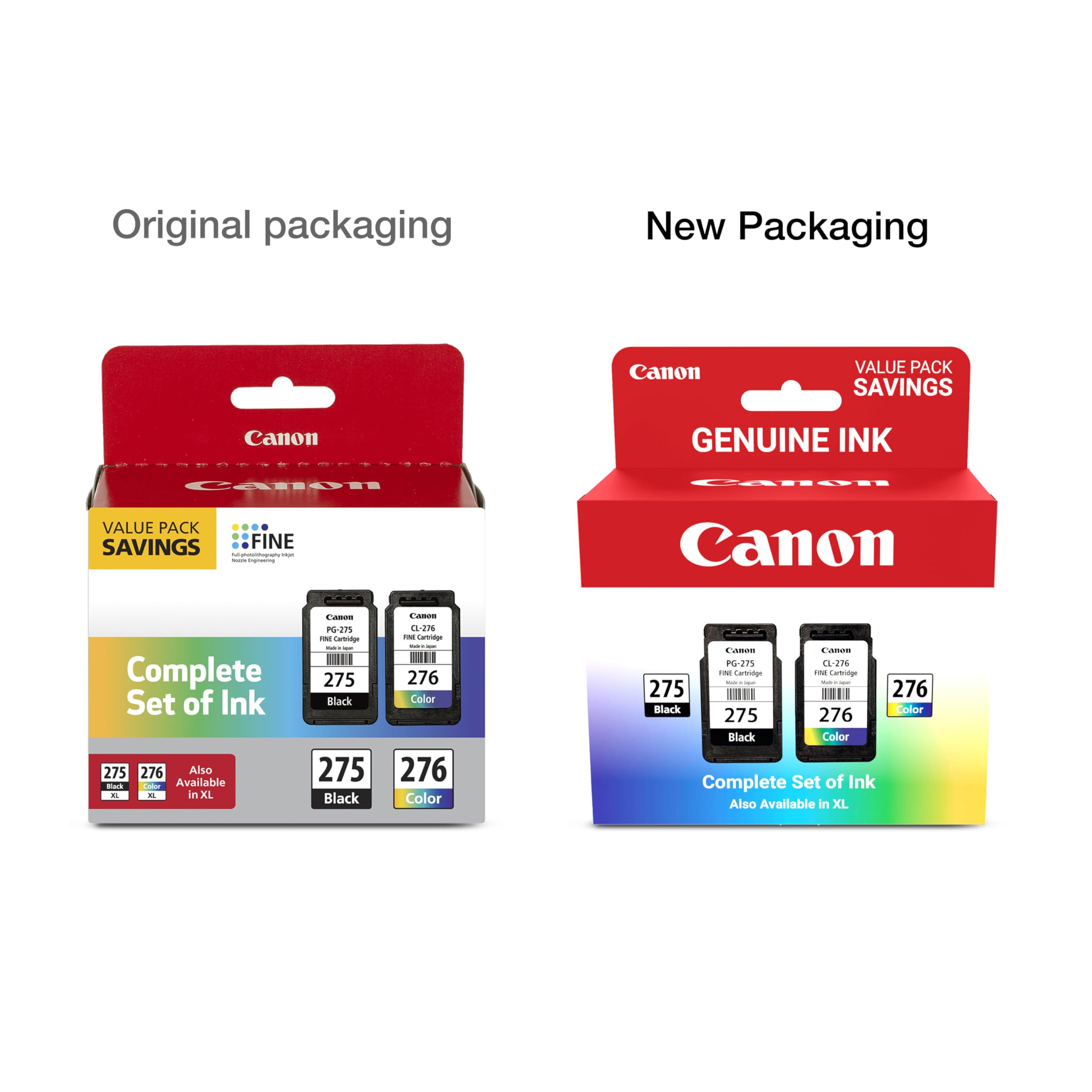 Canon PG-275/CL-276 Multi Pack, Compatible to PIXMA TS3520, TS3522 and TR4720 Printers