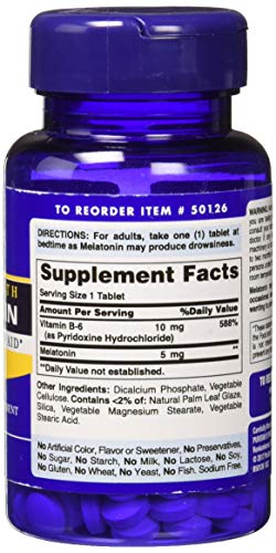 Puritans Pride Melatonin 5 mg Timed Release, 120 Count