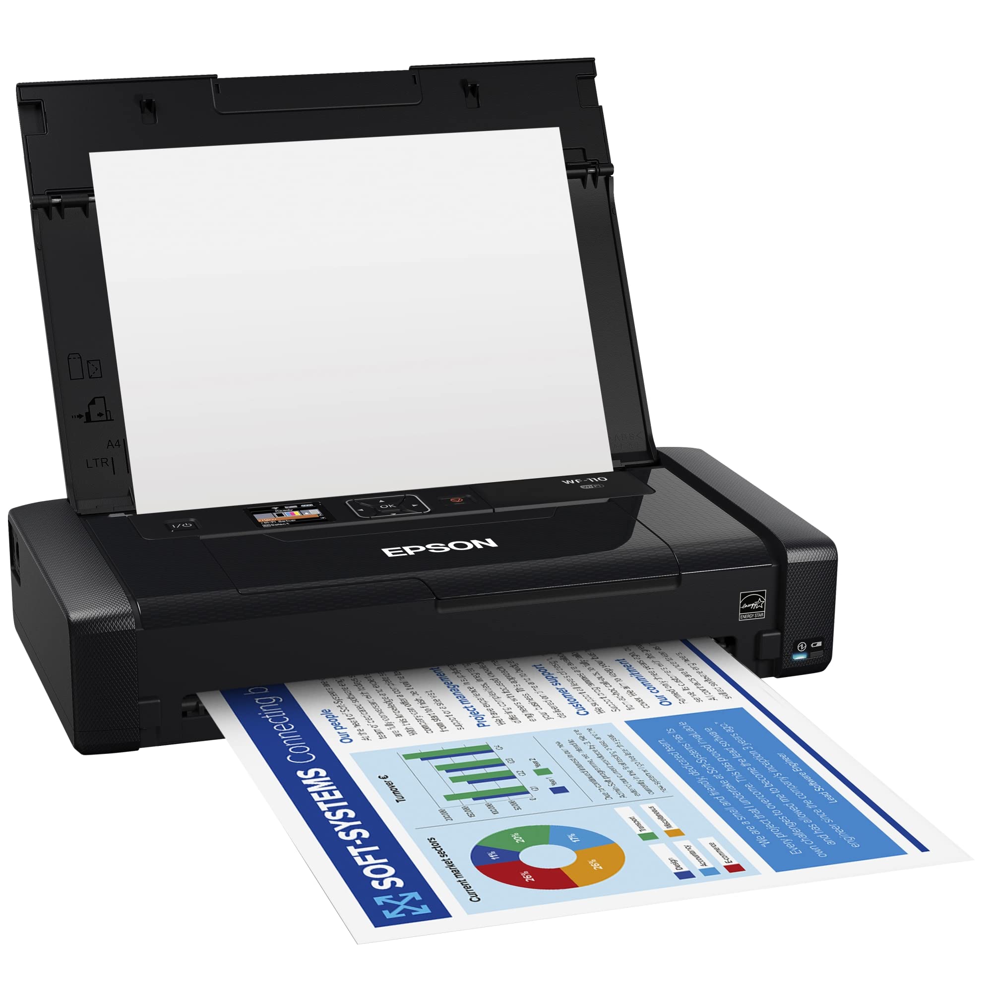 Epson Workforce WF-110 Wireless Mobile Printer, White Small