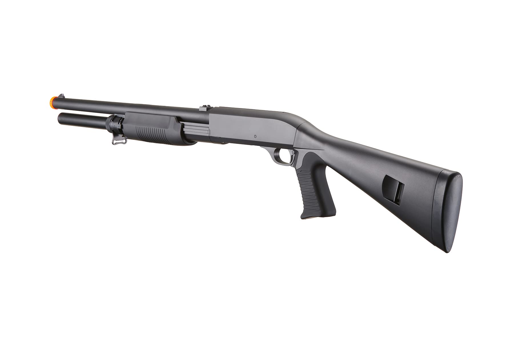 Durable Multi-Shot Triple Burst Pump Action Airsoft Steel/Polymer Shotgun 380 FPS with Shell-M3