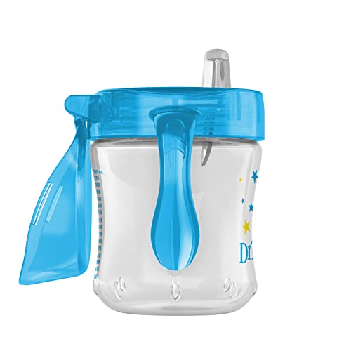 Dr. Brown's Polypropylene (PP) Transition Sippy Cup with Soft Spout - Blue - 6oz - 6m+