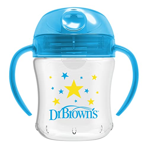 Dr. Brown's Polypropylene (PP) Transition Sippy Cup with Soft Spout - Blue - 6oz - 6m+