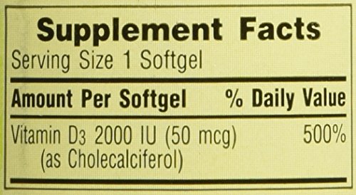 Spring Valley Twin Pack Vitamin d3 2000I.U. Immune Health/Bone Health, 200 so.
