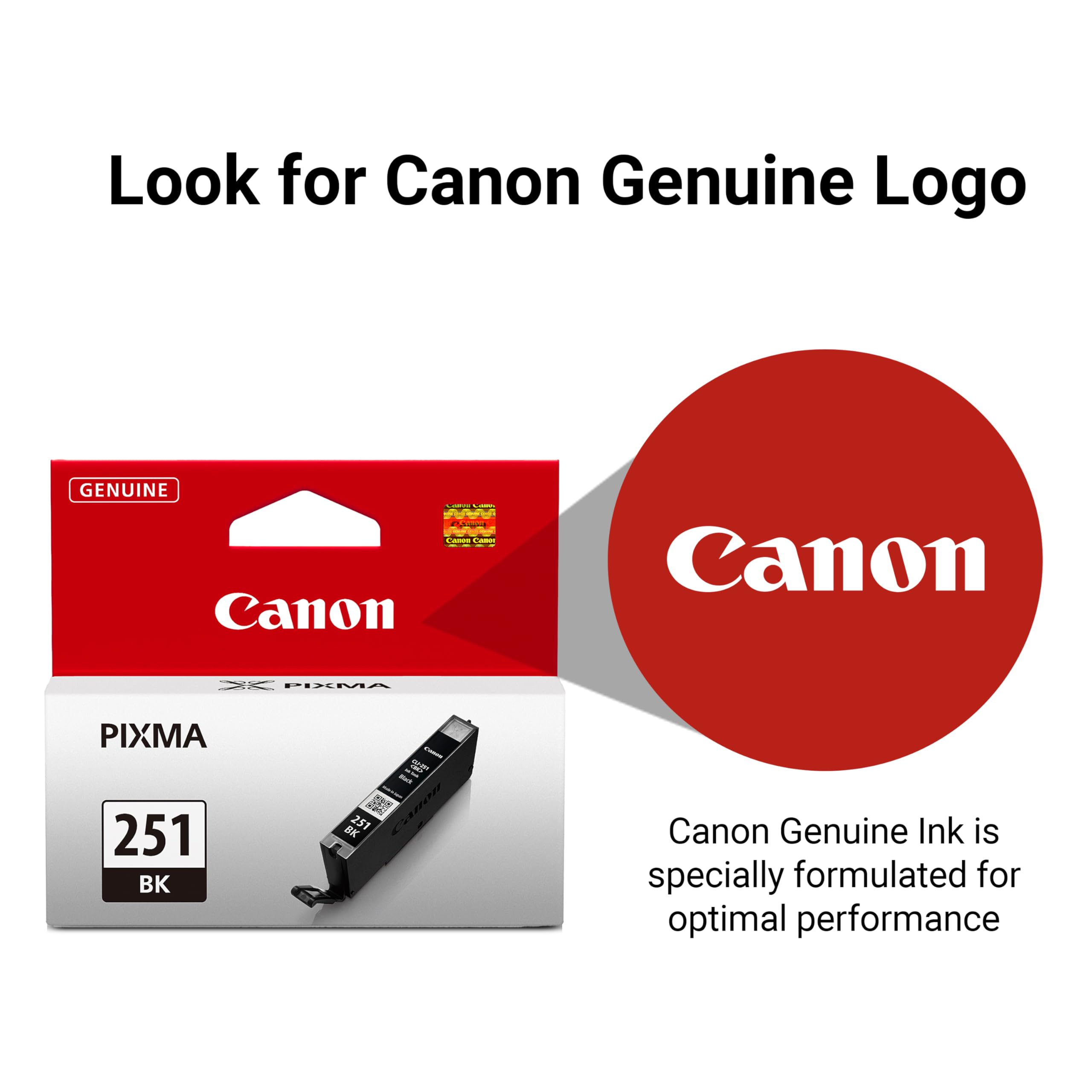 Canon CLI-251 Black Compatible to iP7220,iP8720,iX6820,MG5420,MG5520/MG6420,MG5620/MG6620,MG6320,MG7120,MG7520,MX922/MX722 Printers