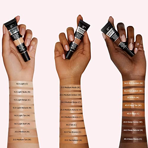 IT Cosmetics Bye Bye Under Eye Full Coverage Concealer - for Dark Circles, Fine Lines, Redness & Discoloration - Waterproof - Anti-Aging - Natural Finish – 30.5 Tan (C), 0.4 fl oz