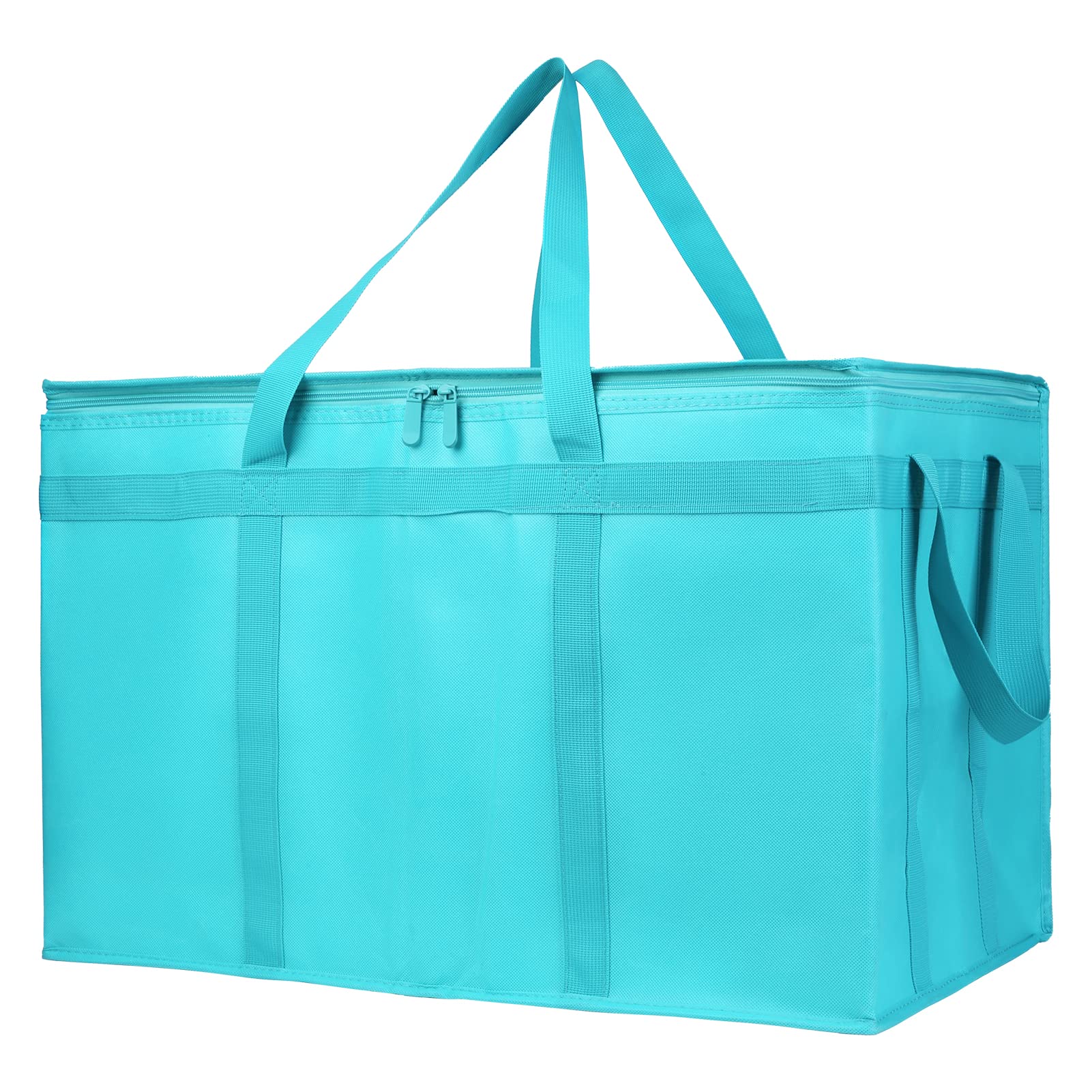 Bodaon Insulated Food Delivery Bag, XXX-Large Insulated Pizza Delivery Bags, Teal, 1-Pack