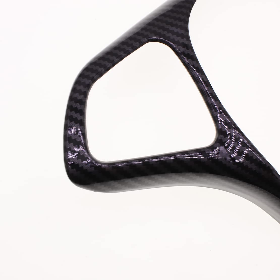 EIDRAN Carbon Fiber Car Steering Wheel Accessories Compatible with Mercedes-Benz C-Class W205 GLC-Class X253