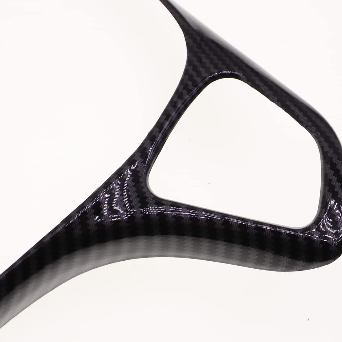 EIDRAN Carbon Fiber Car Steering Wheel Accessories Compatible with Mercedes-Benz C-Class W205 GLC-Class X253