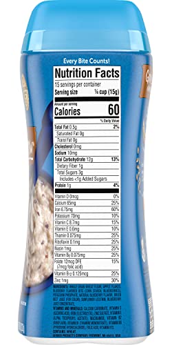 Gerber Cereal for Baby Grain & Grow Cereal, Lil’ Bits Whole Wheat Apple Blueberry Cereal, Non-GMO, For Crawlers 8+ Months, 8-Ounce Canister (Pack of 3)