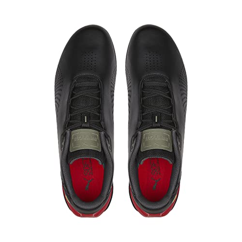 Puma Women's Ferrari Drift Cat Decima Sneaker, Black-Rosso Corsa, 10