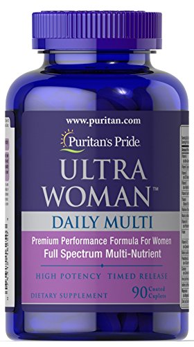 Puritan's Pride High Potency Timed Release Ultra Woman Daily Multi, 90 Coated Caplets