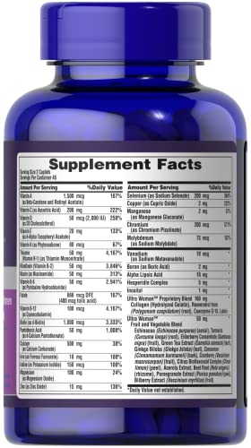 Puritan's Pride High Potency Timed Release Ultra Woman Daily Multi, 90 Coated Caplets