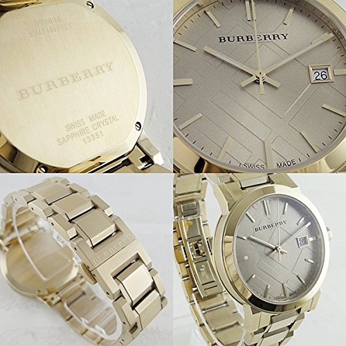 BURBERRY BU9033 The City Gold Wristwatch for Men and Women [Parallel Import]