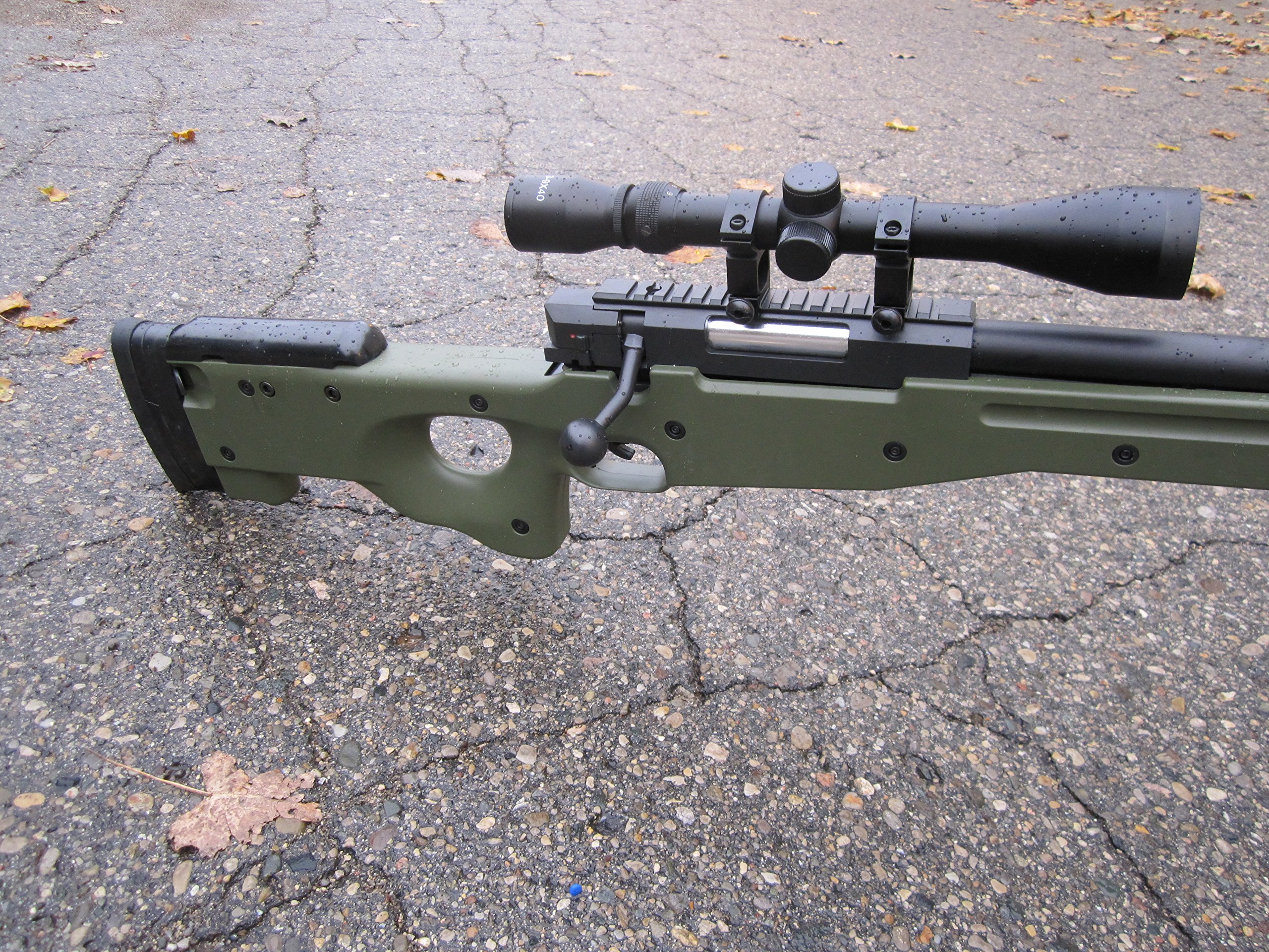 wellfire mk96 bolt action awp sniper rifle w/ scope and bipod - od(Airsoft Gun)