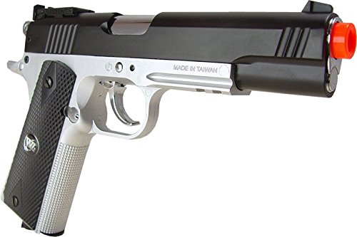 500 FPS NEW WG AIRSOFT FULL METAL M 1911 GAS CO2 HAND GUN PISTOL w/ 6mm BB BBs,Heavy Weight Realistic 1:1 Scale
