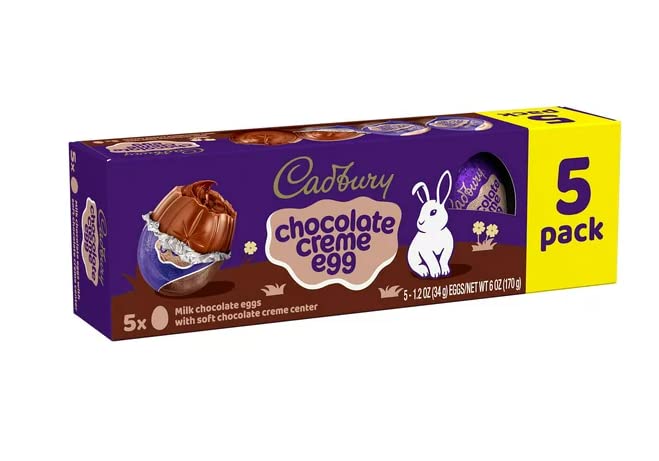 Maryseplace Easter eggs Variety packs of 4 Flavors- 20 Eggs totals- Peanut Butter Eggs- Cadbury Creme Eggs- Chocolate Creme Eggs - Caramel Creme Eggs- Easter Chocolate - Gift Boxed, Easter Hunt, Easter Candy- basket & Filler, Party Decor (20 Eggs) . Come