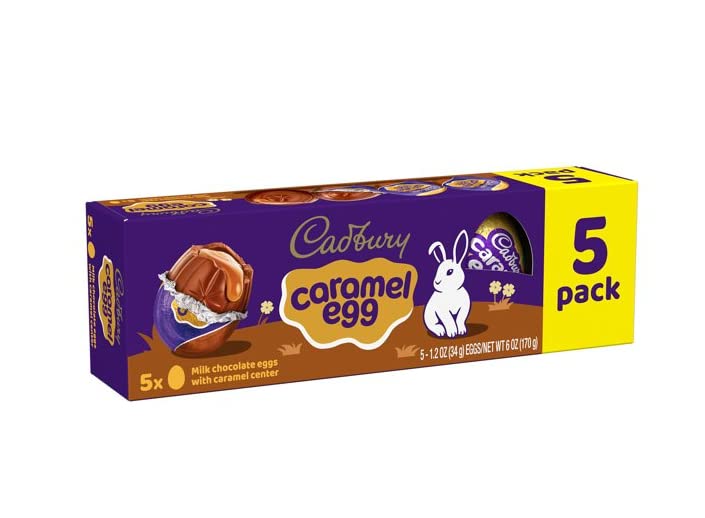 Maryseplace Easter eggs Variety packs of 4 Flavors- 20 Eggs totals- Peanut Butter Eggs- Cadbury Creme Eggs- Chocolate Creme Eggs - Caramel Creme Eggs- Easter Chocolate - Gift Boxed, Easter Hunt, Easter Candy- basket & Filler, Party Decor (20 Eggs) . Come