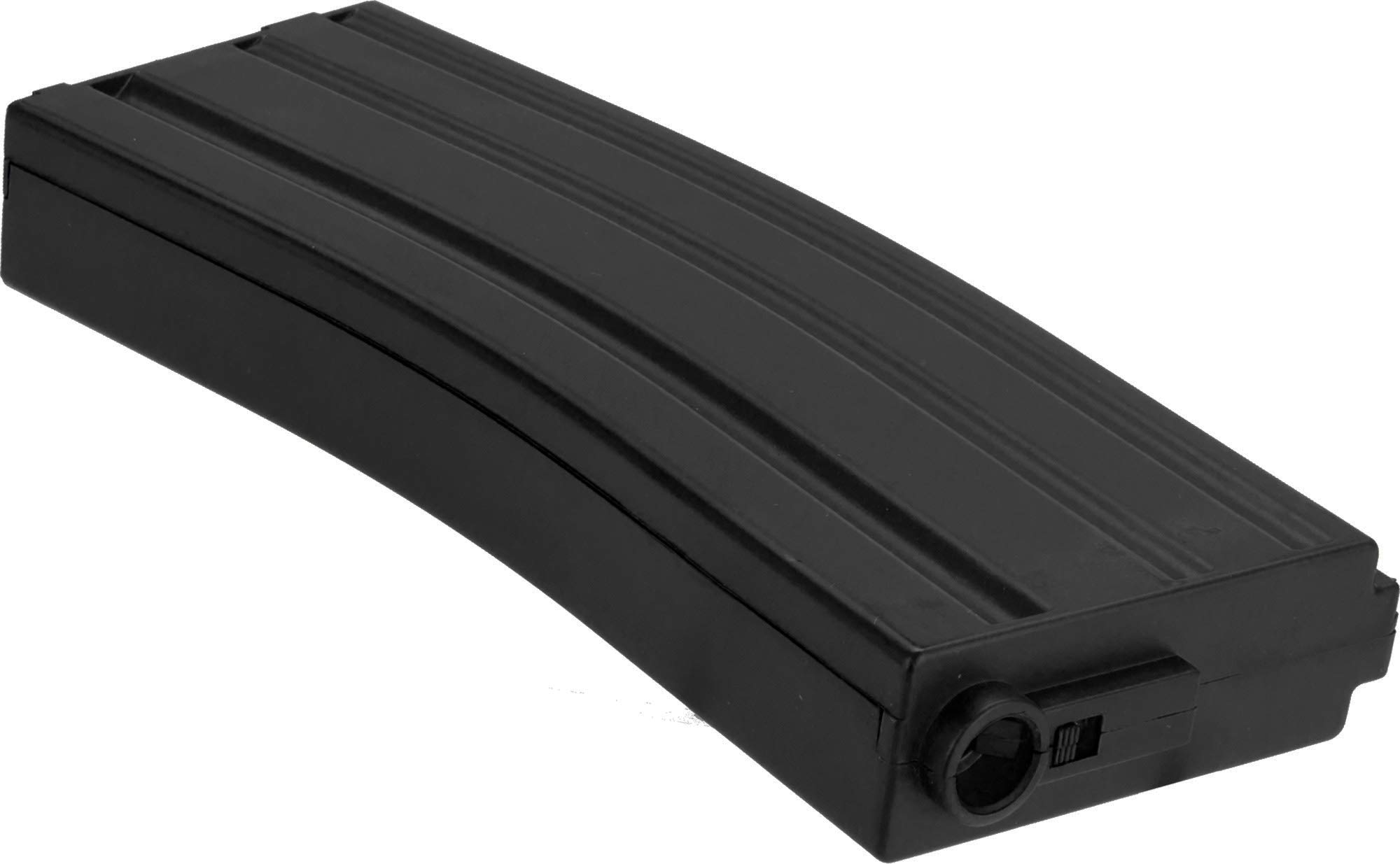 Evike Airsoft - 6mmProShop 140rd Mid-Cap Mag for M4 Airsoft AEGs (Color: Black/Single Mag) - (PID: 55084)