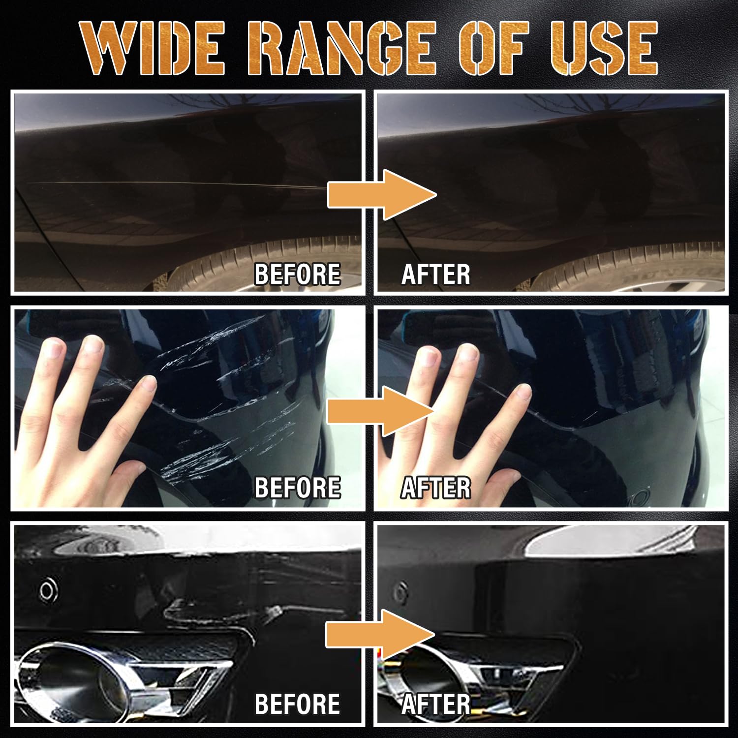 Black Touch Up Paint for Cars, Black Car Paint Scratch Repair, 2 in 1 Auto Touch up Paint Pen, Special-Purpose Car Touch Up Paint Universal Color Black 0.7 oz