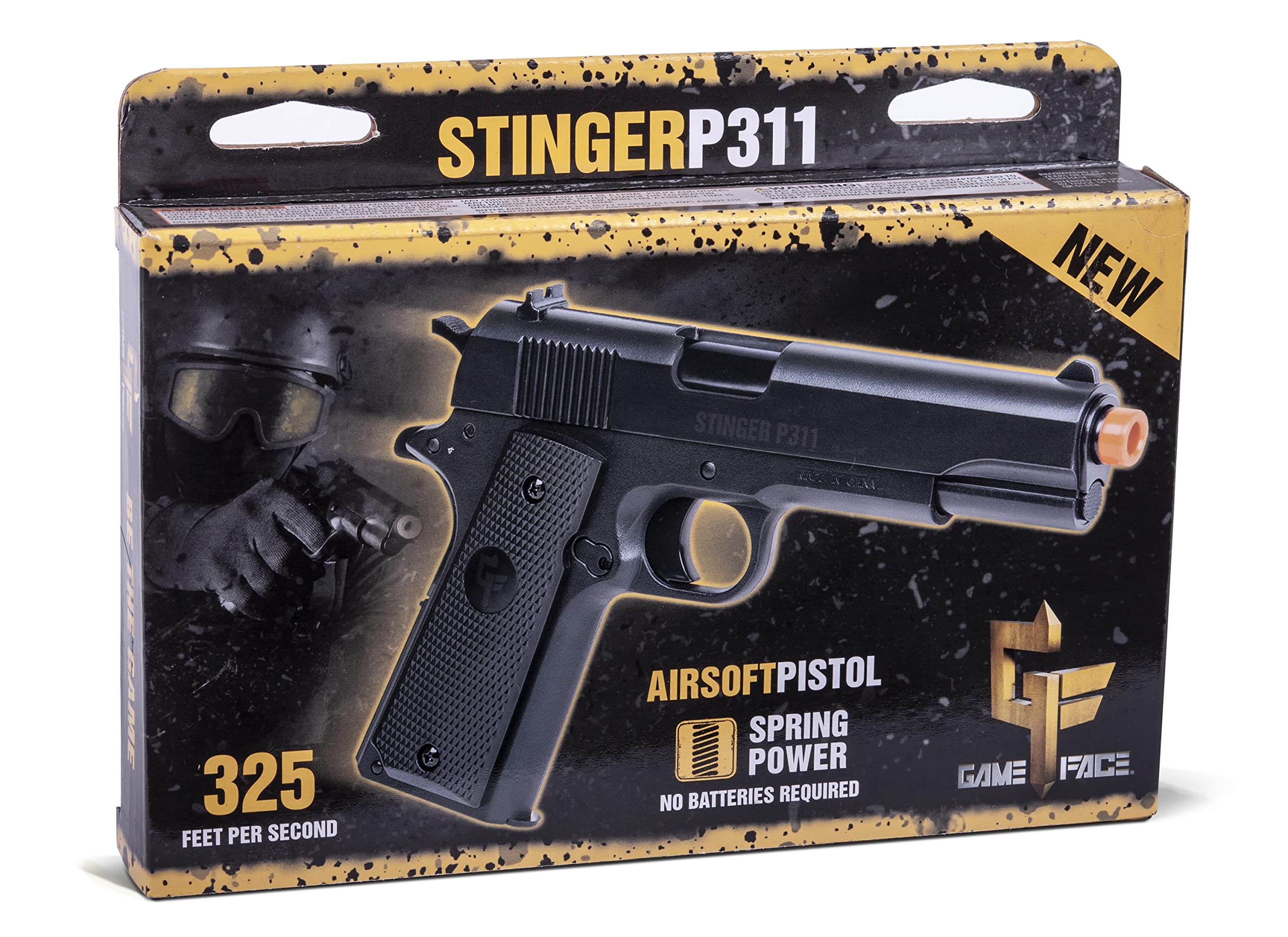 Crosman ASP311B Stinger P311 Spring-Powered Military-Style Airsoft Pistol