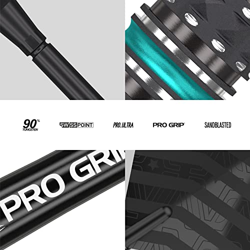 Target Darts Rob Cross Black Edition 23G 90% Tungsten Swiss Point Steel Tip Darts Set