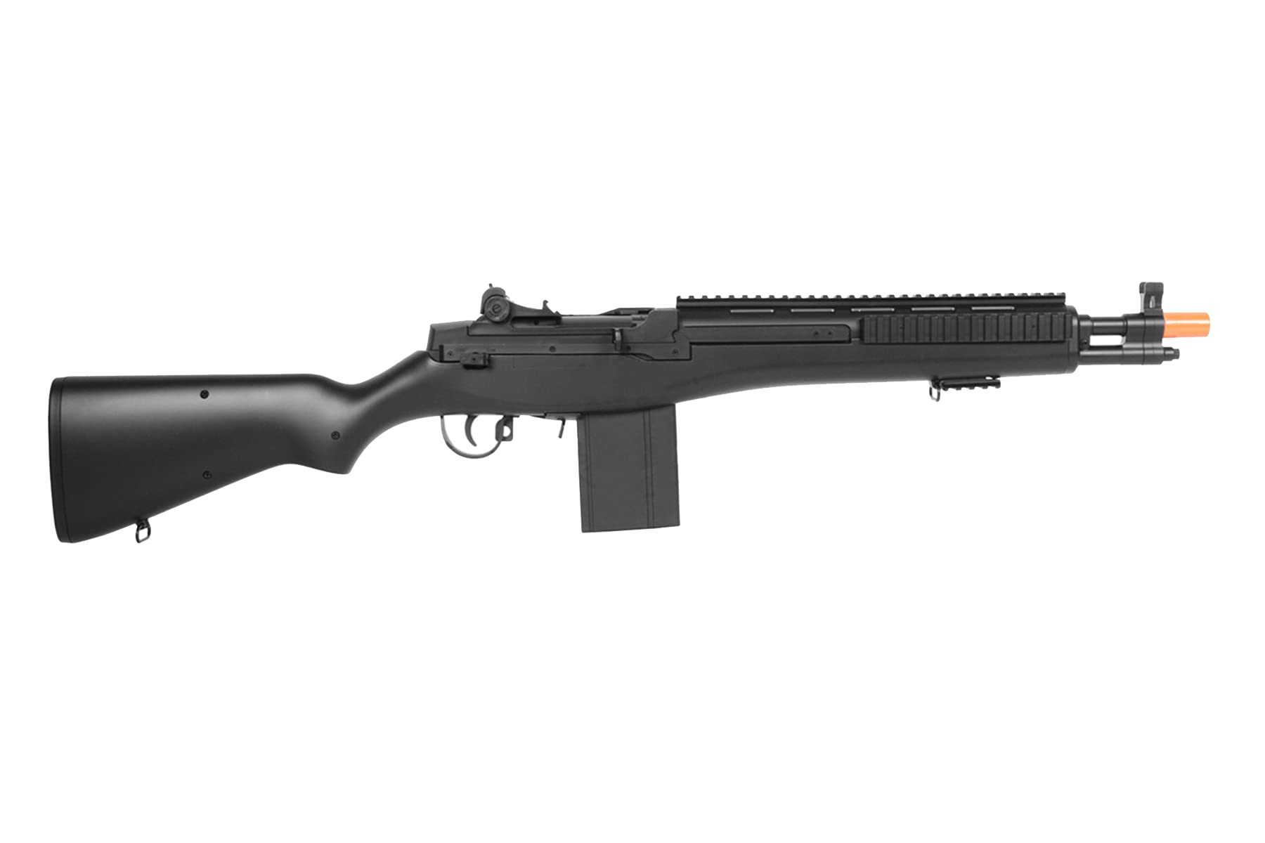 Golden Ball & DE Airsoft M14 Carbine RIS Fully Automatic Electric AEG Rifle w/Rail System (Battery & Charger Included)