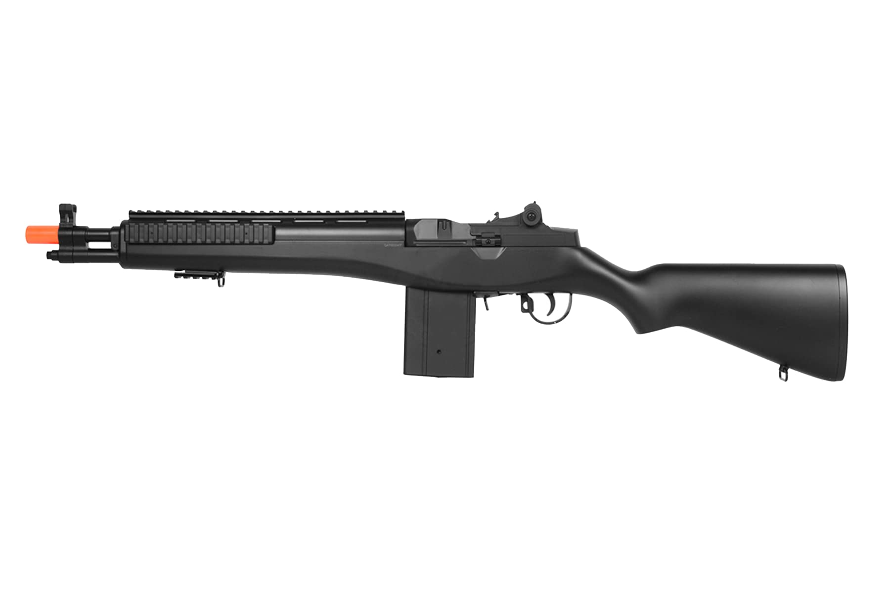 Golden Ball & DE Airsoft M14 Carbine RIS Fully Automatic Electric AEG Rifle w/Rail System (Battery & Charger Included)