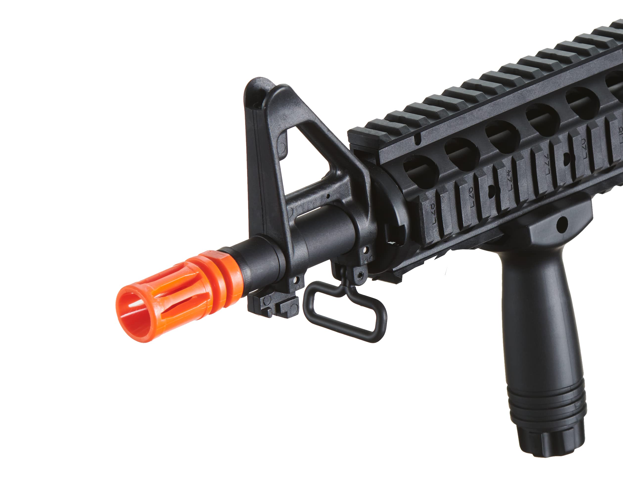 Lancer Tactical RAS CQB MK18 Airsoft AEG Piactinny Rifle w/Nimh Battery & Charger, 1000 Rounds 0.20g 6mm BBS (Color: Black)
