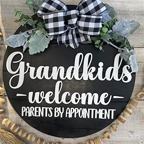 Yealise Door Decoration Welcome Sign Replaceable Festive Funny Cartoon Pattern Seasonal Hanging Ornament