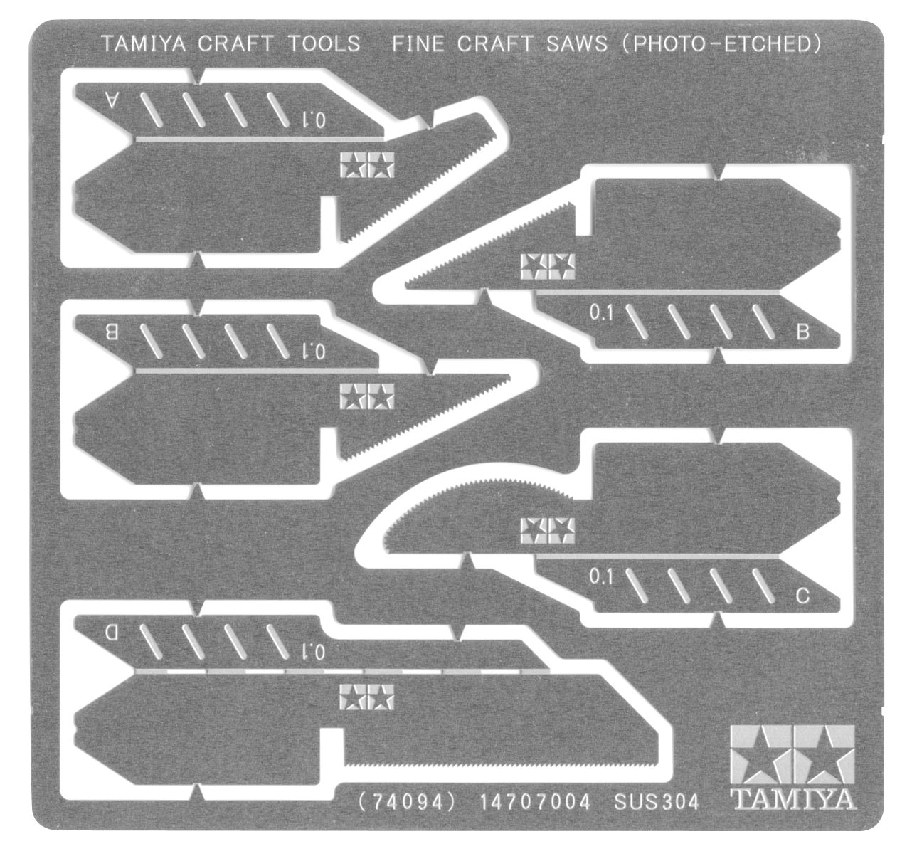 TAMIYA America, Inc Photo-Etched Craft Saw, TAM74094