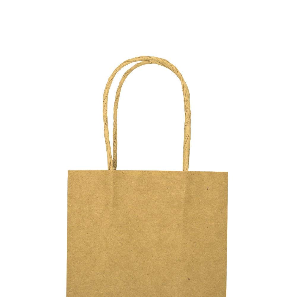 Small Each 100 Pack Brown&Color Craft Paper Gift bags with Handles Bluk for Birthday Party Favors Christmas