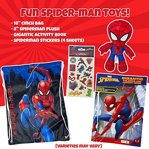 Spider-Man Easter Gift Basket For Kids Already Filled - Easter Care Package Gift Pack Bundle Prefilled With Easter Eggs Candy Chocolate for Girls Boys Young Children Grandchildren Toddlers