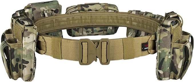 YAKEDA Tactical Duty Law Enforcement Police Utility Belt With Pouches 7 in 1 (CP)