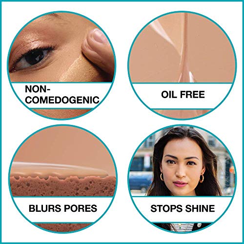 Maybelline Fit Me Matte + Poreless Liquid Foundation Makeup, Natural Beige, 1 fl; oz; Oil-Free Foundation