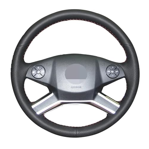 CarXs Hand Sewing Leather Black Car Steering Wheel Cover,Fit for Mercedes Benz R320 R400 R350 GL450 ML350 Car Accessories