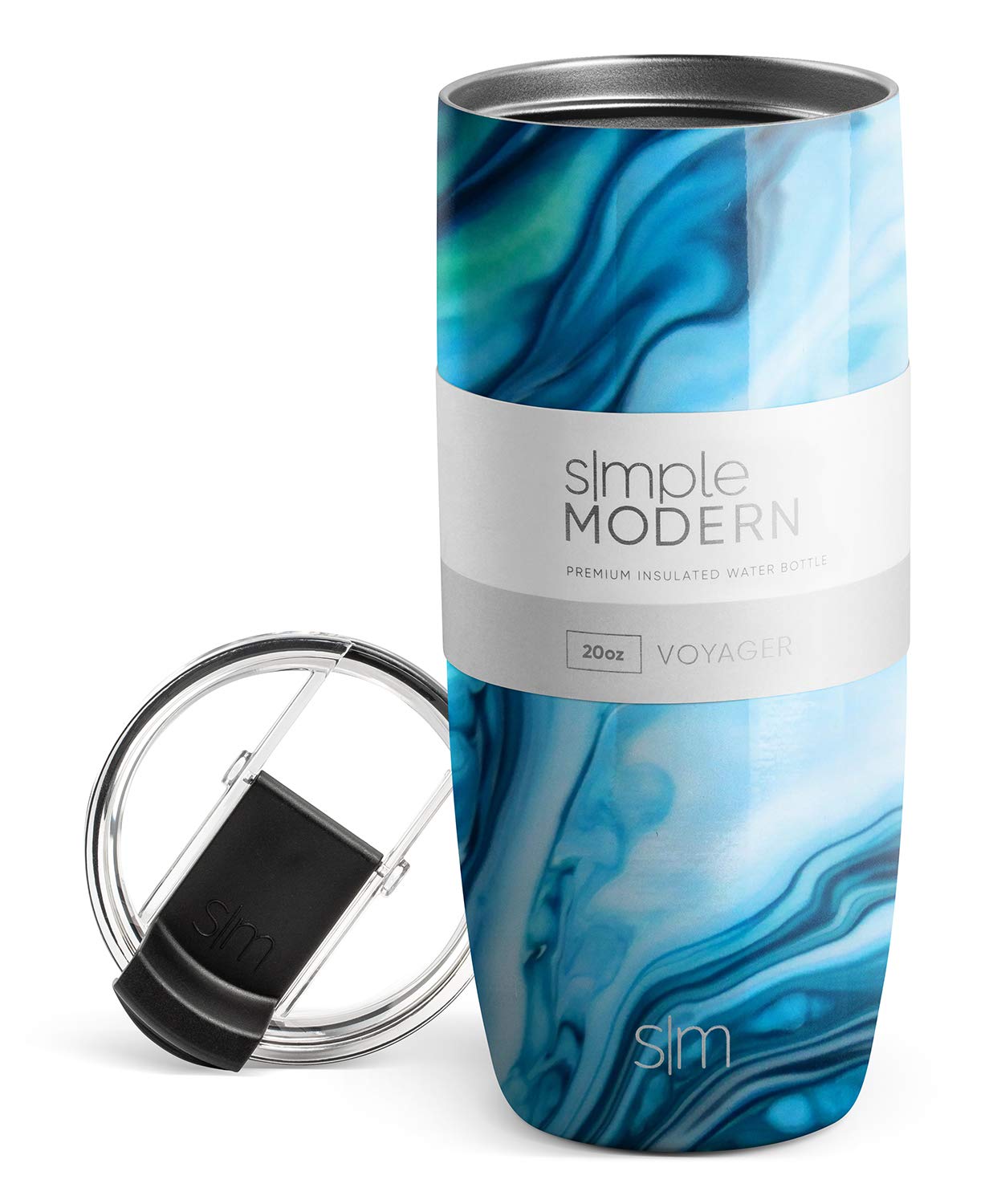 Simple Modern Travel Coffee Mug Tumbler with Flip Lid | Reusable Insulated Stainless Steel Thermos Cold Brew Iced Coffee Cup | Gifts for Women Men Him and Her | Voyager Collection | 16oz | Very Peri