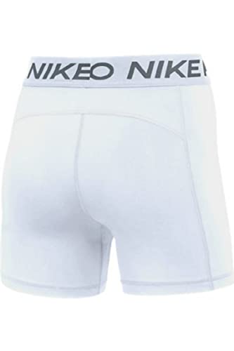 Nike Women's Pro 365 5 Inch Shorts (Small, White)