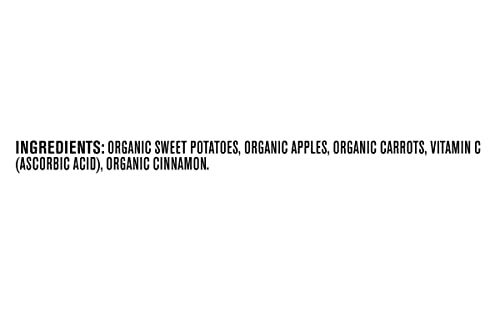 Gerber Organic 2nd Foods Baby Food Apple Sweet Potato & Carrot with Cinnamon (Pack of 4)