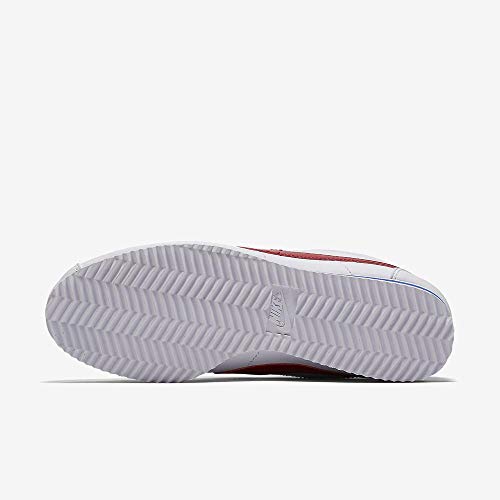 Nike Women's Classic Cortez Leather,White/Varsity Red/Varsity Royal,6.5