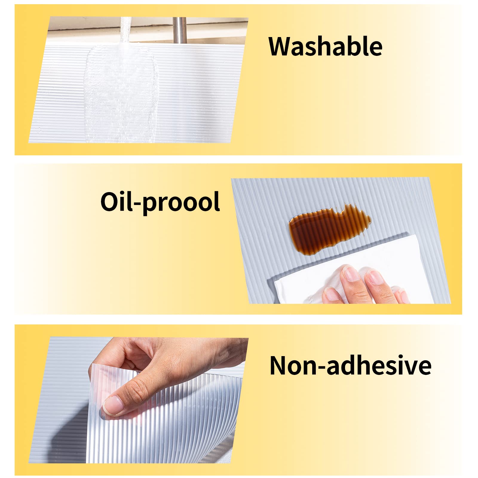 ZOFGENOW Shelf Liner Non-Slip Cabinet Liner and Drawer Liner, 12 in x 25 FT Non Adhesive Washable Oil-Proof for Kitchen Cabinet, Shelves, Refrigerator, Storage, Desks Clean