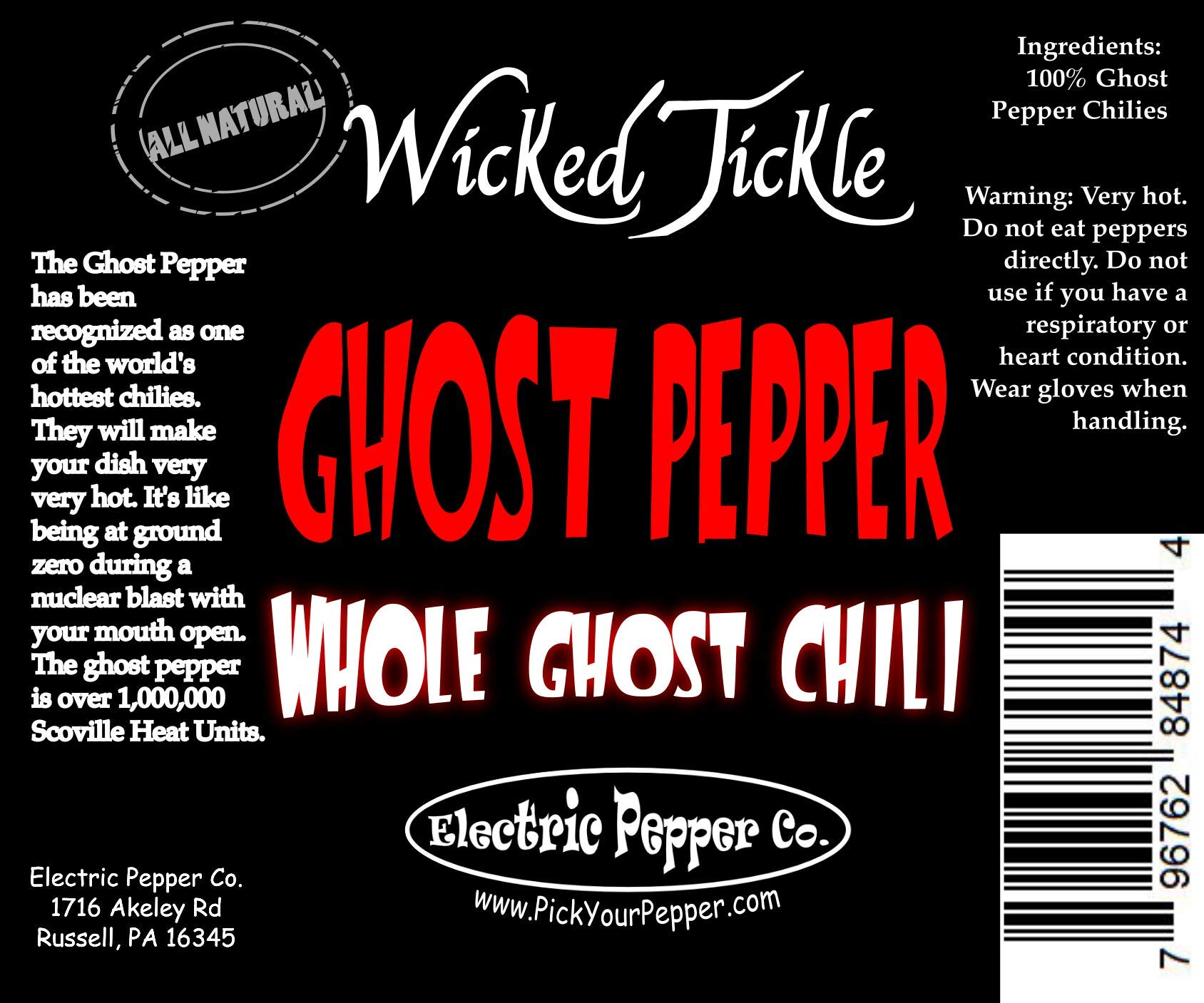 Ultimate Ghost Pepper Hot Sauce Gift Set Hot Spice Gift Pack Wicked Tickle